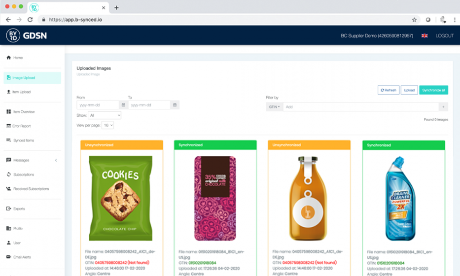 Validate & publish product data into GS1 GDSN